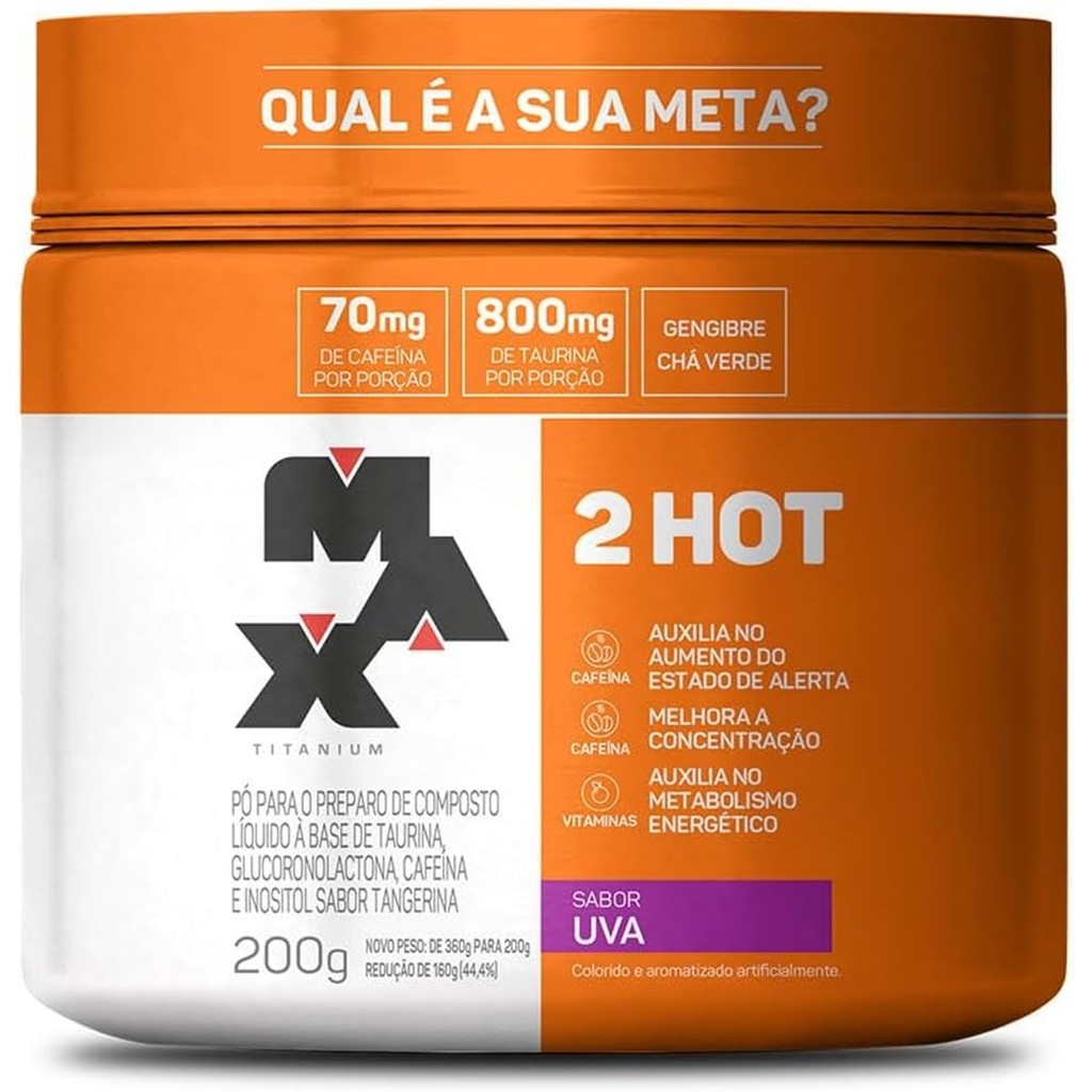 2HOT Max Titanium 200g Termogênico (todos os sabores) | Shopee Brasil