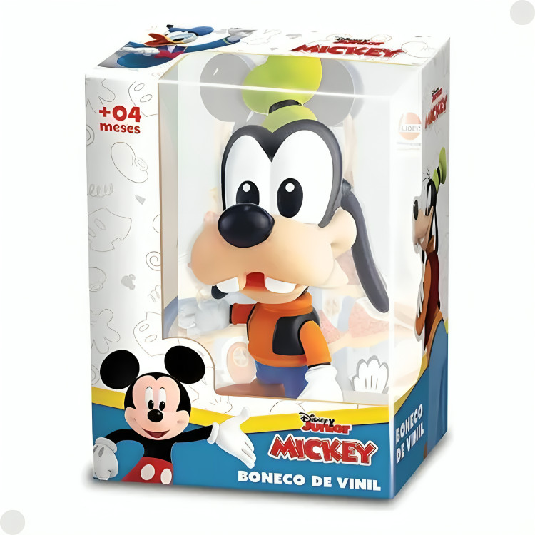 Boneco Infantil Vinil Disney Junior 12cm Pateta - Líder Brinquedos ...