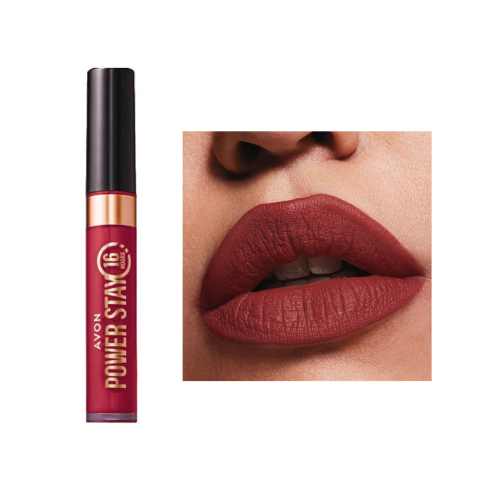 Batom Líquido Matte Avon Power Stay 16h Vermelho Terra | Shopee Brasil