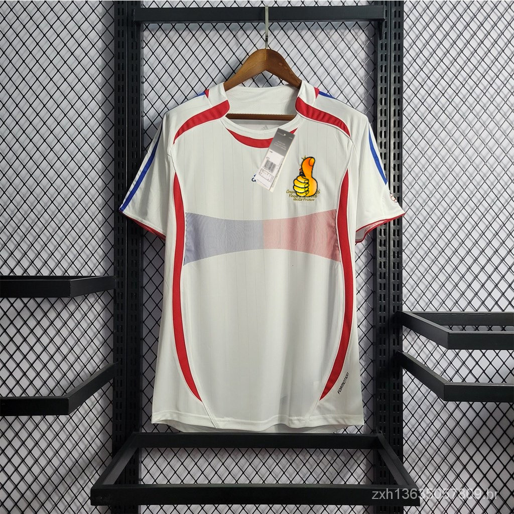 Camisa Retro 2006 Retro Zinedine Clássico Futebol Copa Do Mundo Camisa ...