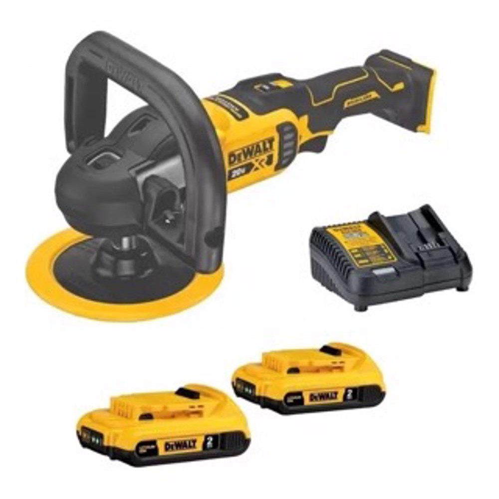 Lixadeira Politriz Dcm849 DEWALT + 2 Baterias 2ah + Carregador Bivolt ...