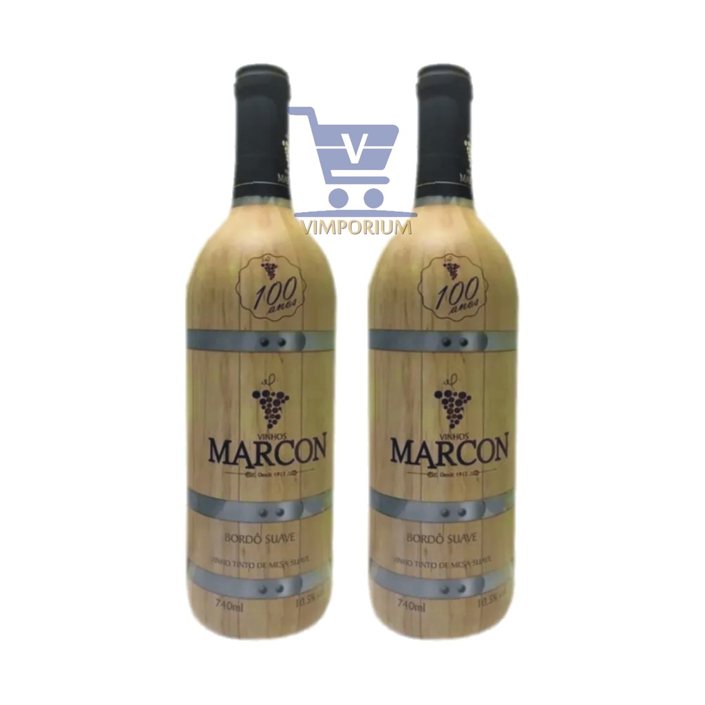 2 Vinhos Marcon Bordô Suave - Edição 100 Anos | Shopee Brasil