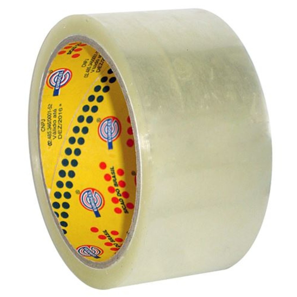Durex Largo 45x40m Fita Adesiva Cristal 4 Rolos Cor Transparente ...