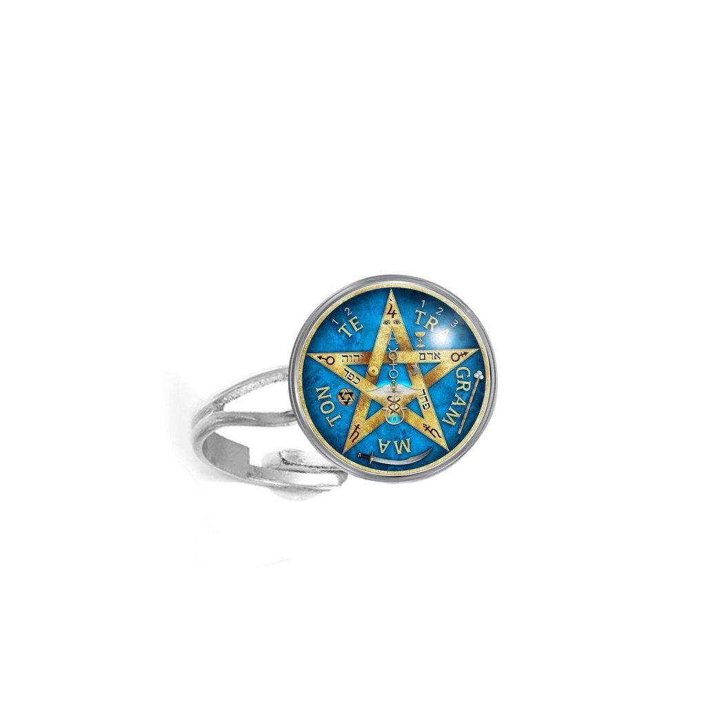 Anel Tetragrammaton YHWH O Nome Sagrado de Deus Unissex e Ajustável ...