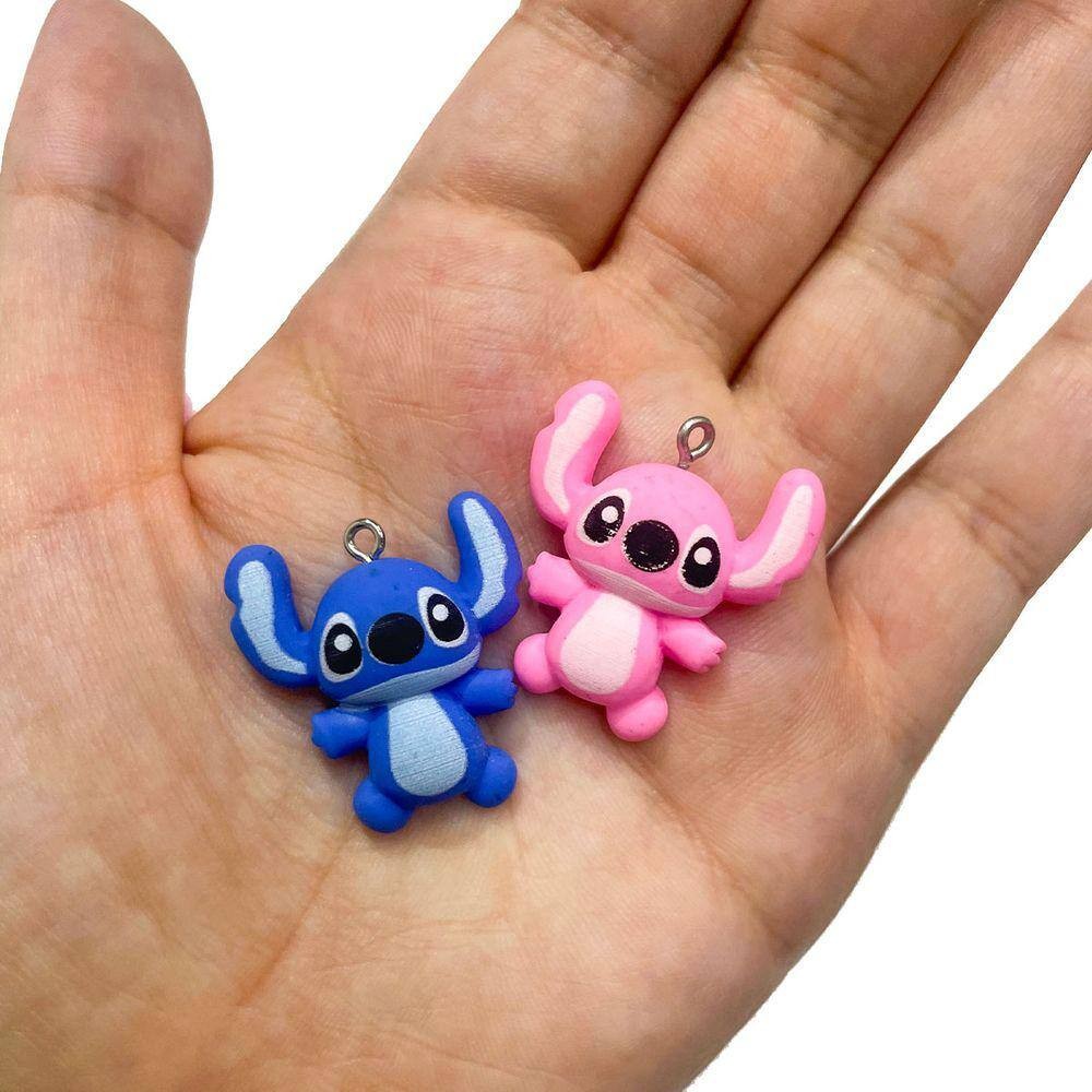 Pingente Stitch Para Fazer Brincos Pulseiras Colar 10 Pçs Chaveiro ...