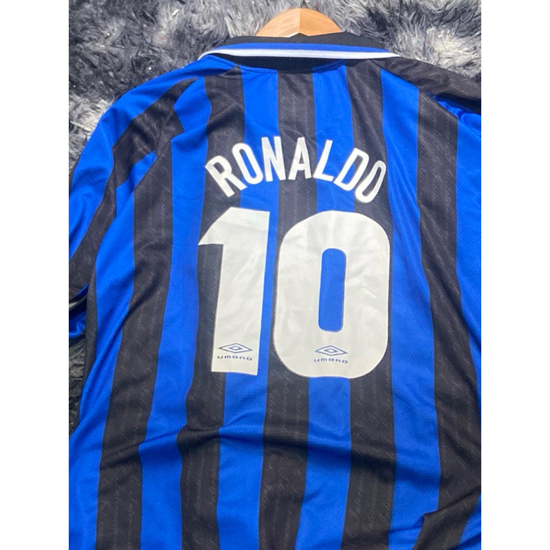 Novidade Camisa Inter de Milão retrô Ronaldo 10 - Envio Imediato ...