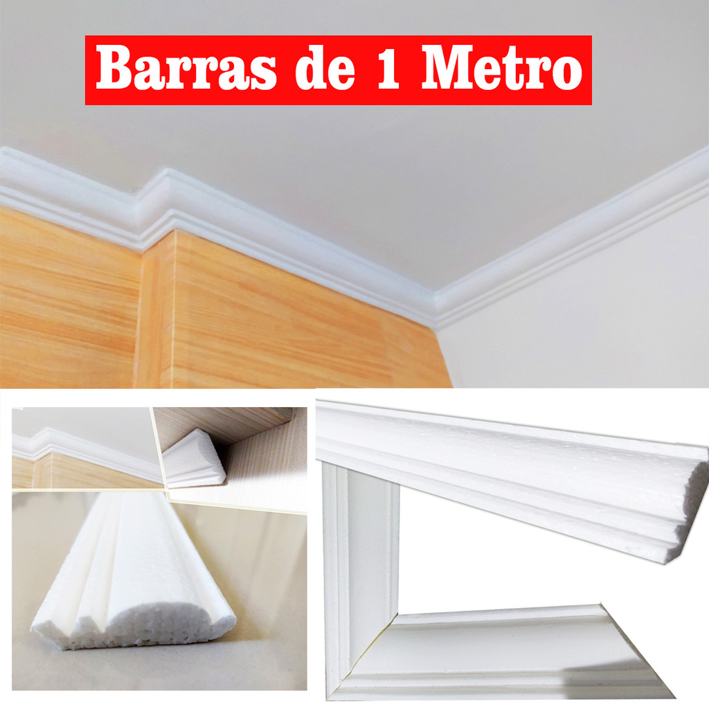 Roda Teto isopor 10 Mts Acabamento externo e interno otimo para ...