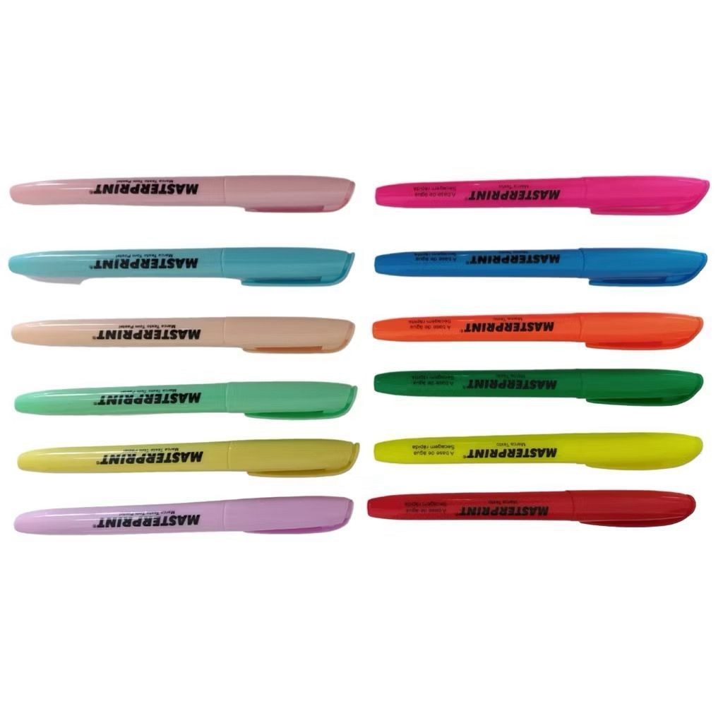 Kit 12 canetas marca texto Coloridos Incríveis HighLighter Pen ...