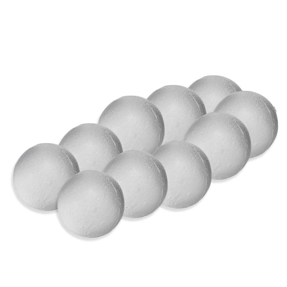 Bolas de Isopor 10cm Pacote com 10 Unidades Styroform | Shopee Brasil