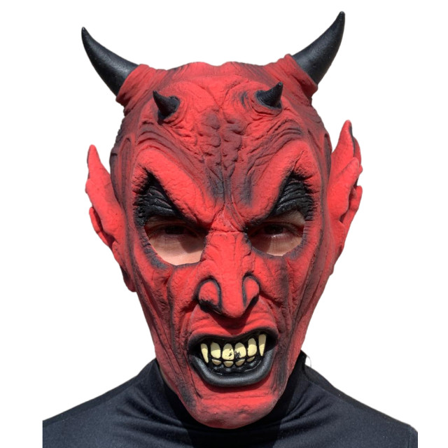 Máscara Diabo Capeta Halloween Carnaval Fantasia Teatro Terror ...