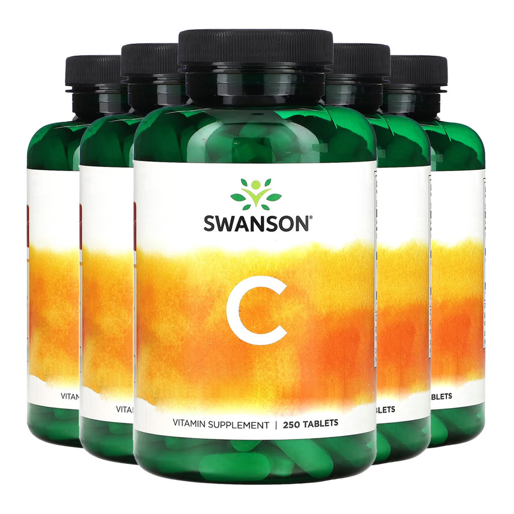 Kit 5x Vitamina C 1000mg Rosa Mosqueta Swanson 250Tab Importado /Made in Usa | Shopee Brasil