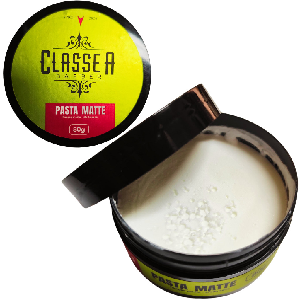 Pasta Pomada Modeladora Para Cabelo Efeito Matte Classe A 80g | Shopee ...