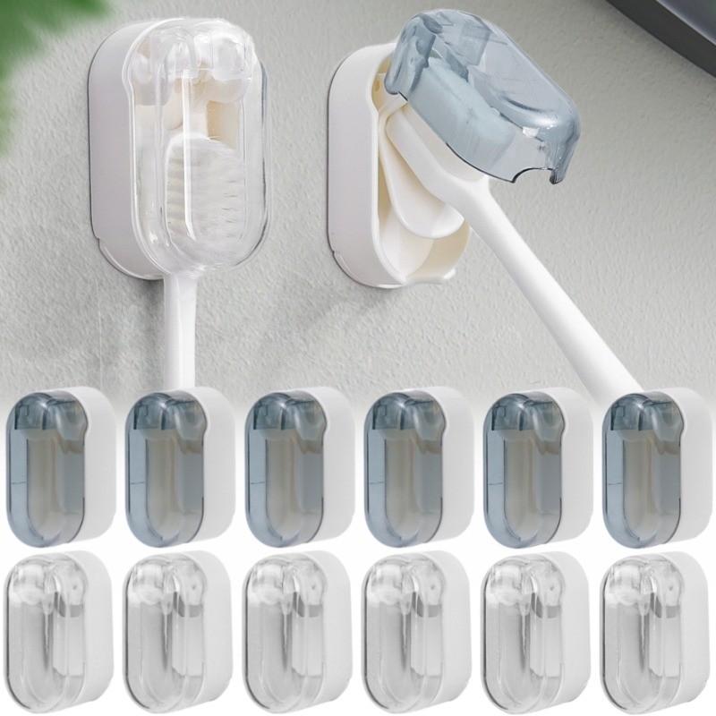 Rack De Escova De Dentes À Prova De Poeira Com Capa Flip De 3 Unidades ...