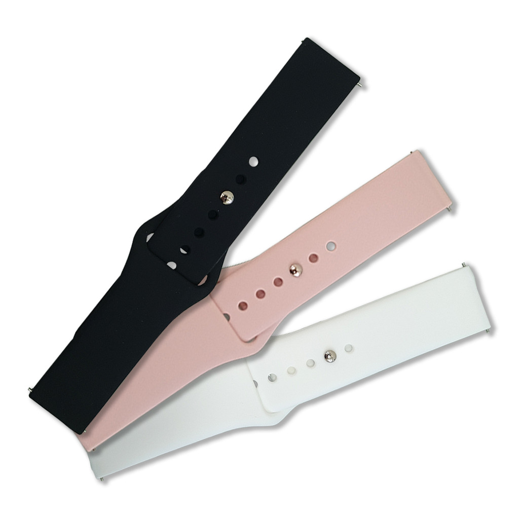 Kit 2 Pulseiras de Silicone Premium Para Smartwatch Relógio Inteligente ...
