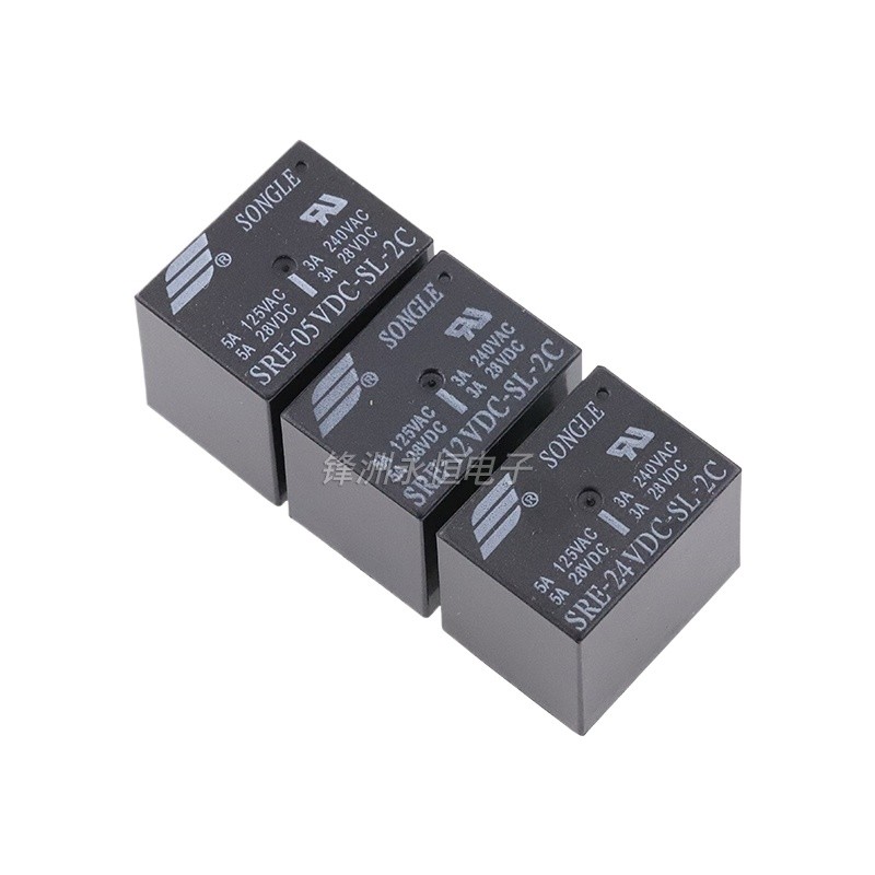 Sre-05 12 24VDC-SL-2C 5V 12V 24V 8 pinos 2 conjuntos de conversão 3A240V relé Songle | Shopee Brasil