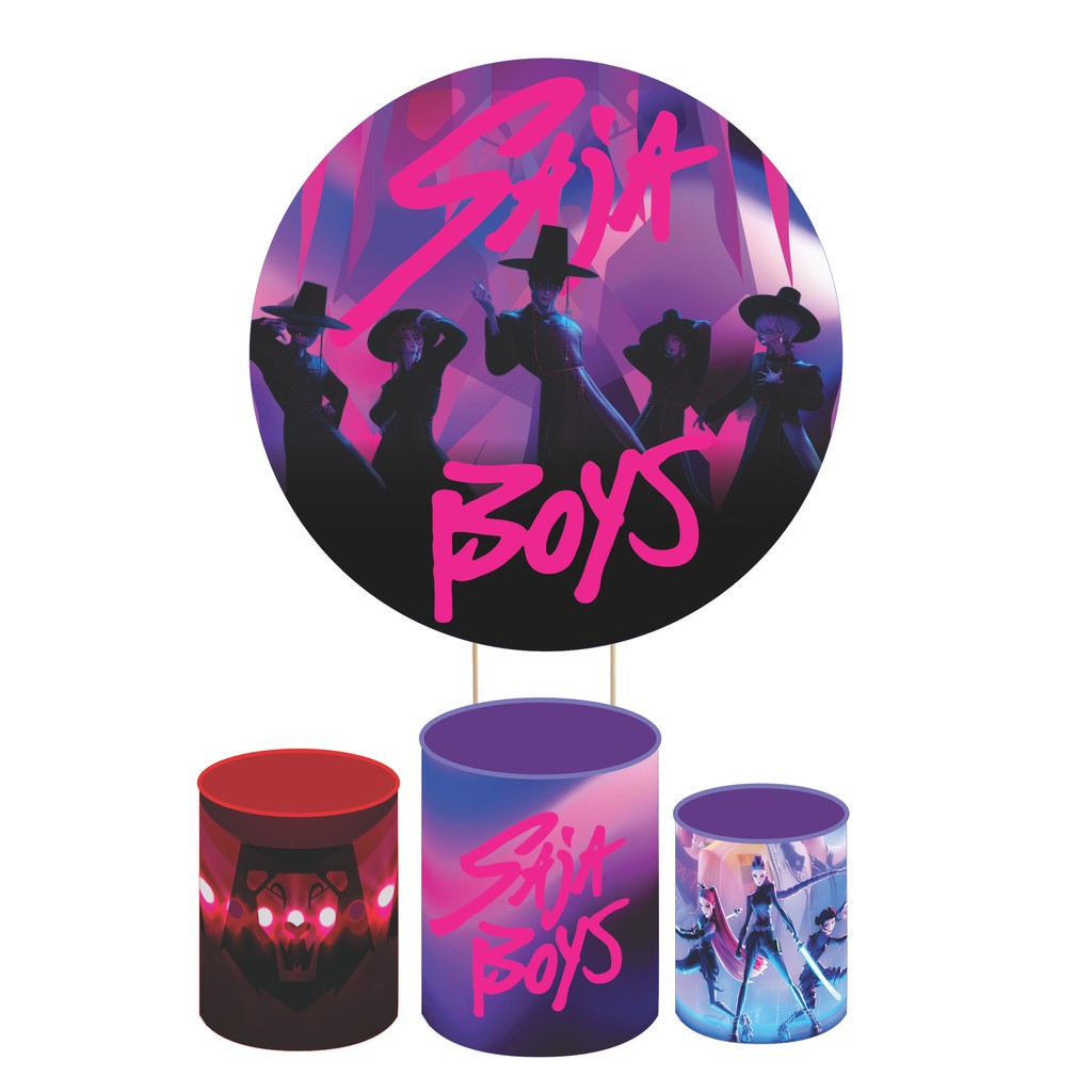 Decoração Aniversário Guerreiras do K-Pop (KPop Demon Hunters) – Kit ...