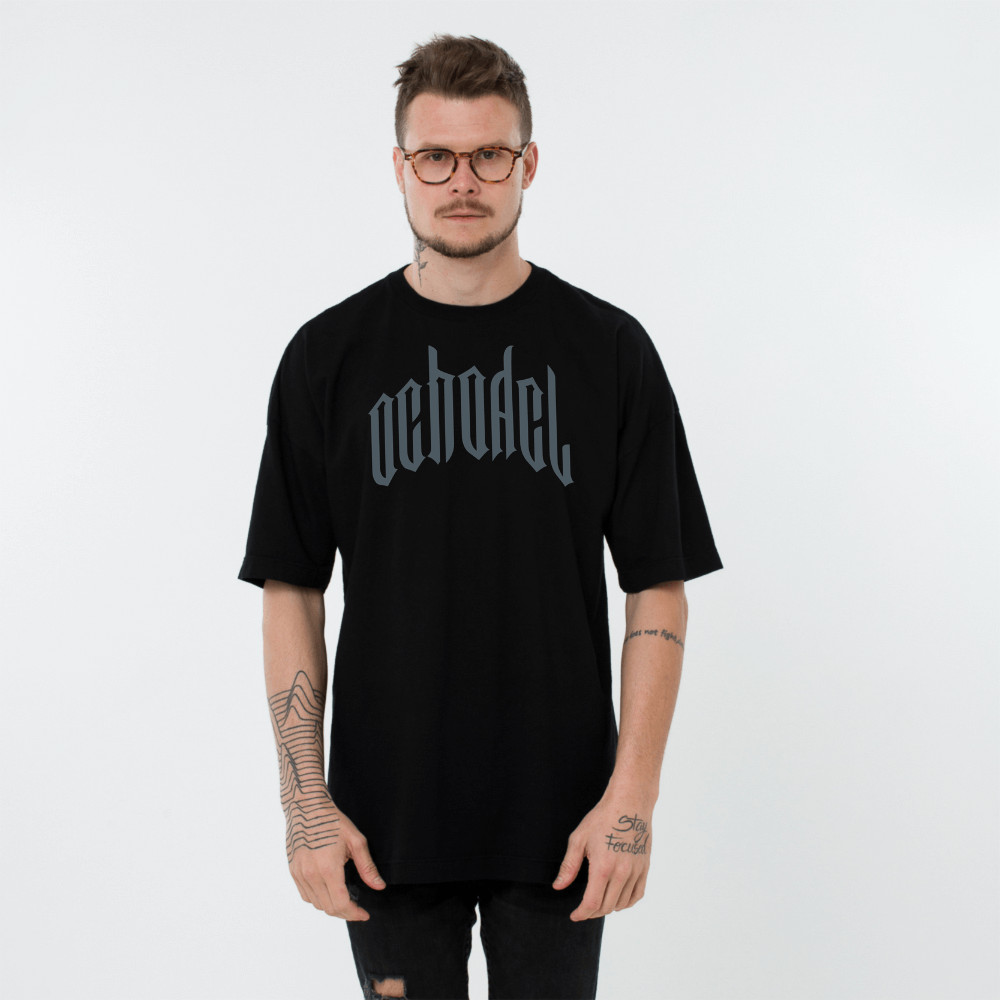 Camiseta Oversized Logo Mania Dark | Shopee Brasil
