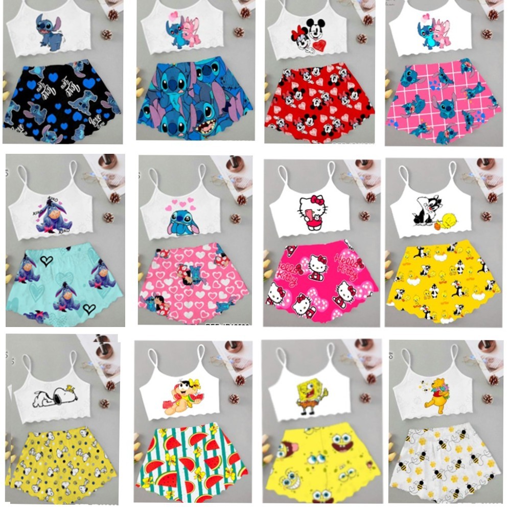 Kit 5 Baby Doll Cropped Ondinha Feminino Virginia Tecido Suede | Shopee ...