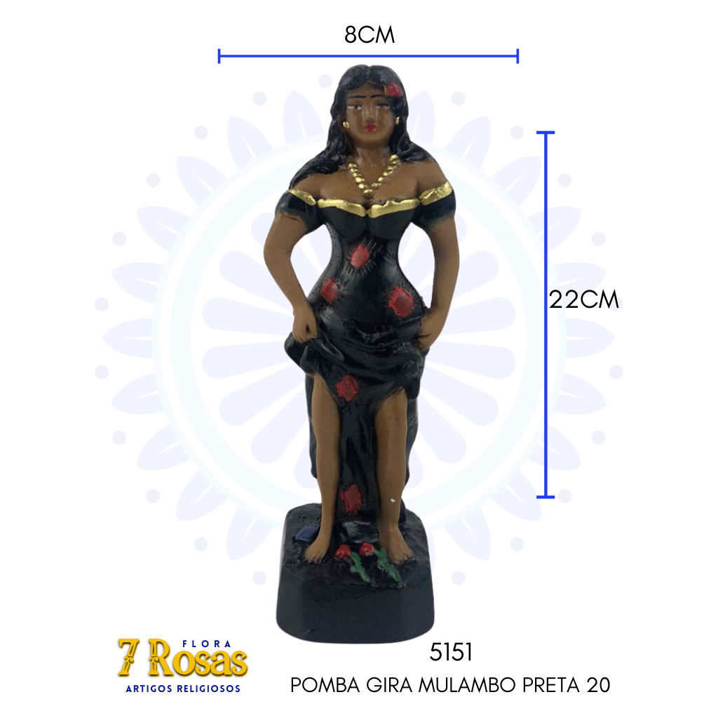 POMBA GIRA MULAMBO 20 PRETA | Shopee Brasil