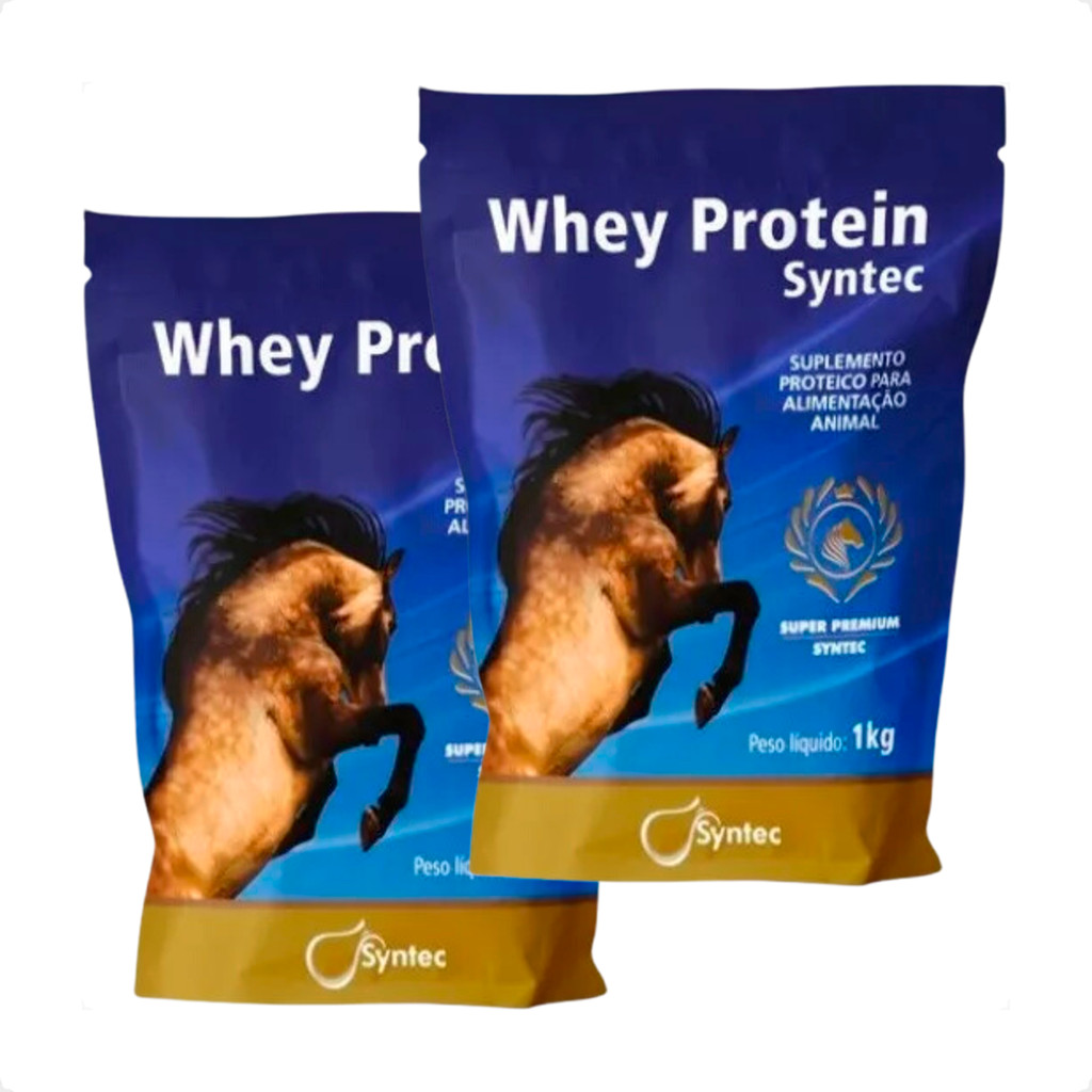 Kit 2 Whey Protein Syntec Suplemento Equinos - 1Kg | Shopee Brasil