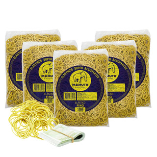 Elástico Dinheiro Kit C/ 5 Pacotes De 1Kg Amarelo N18 6000 Unidades ...