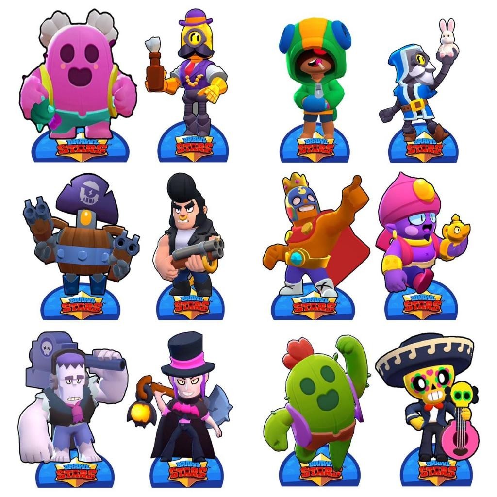 Braw Stars display de festa 20cm MDF | Shopee Brasil