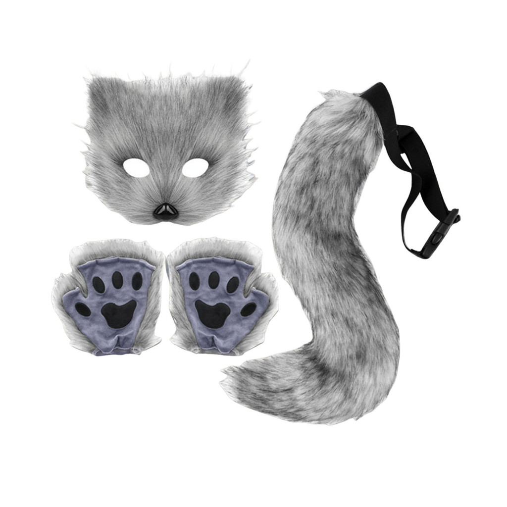 Cauda De Raposa Falsa Com Circunferência De Cintura Ajustável Cosplay ...