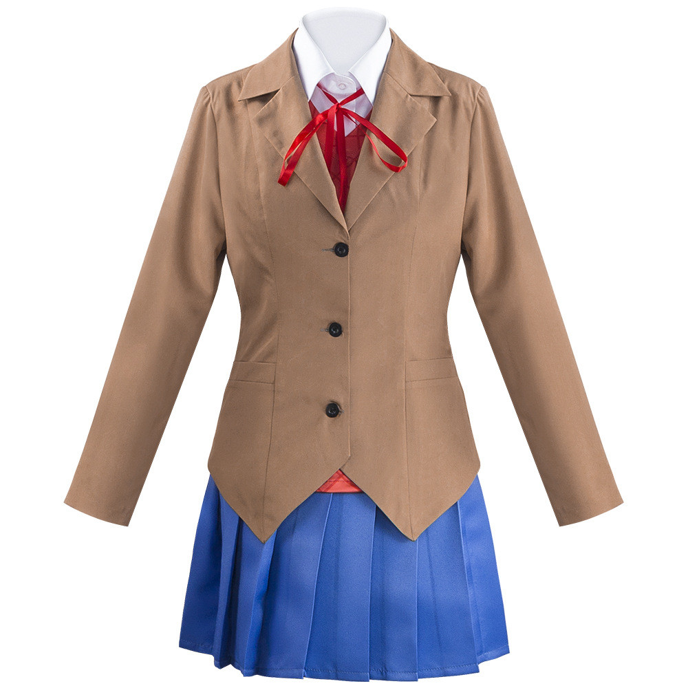 Anime Sayori Yuri Natsuki Monika Uniforme Cosplay Traje Roupa De ...