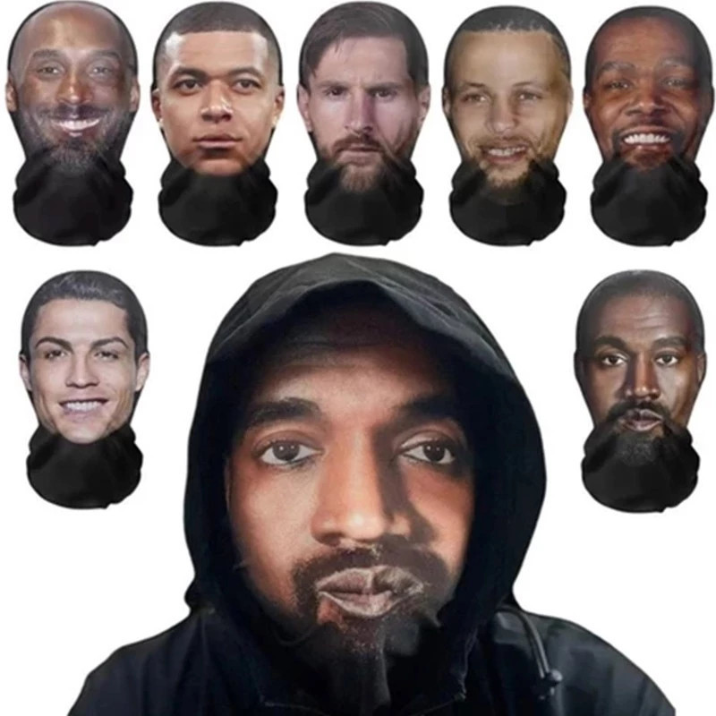 Máscara Facial Completa Impressa Em 3D Cosplay Diddy Kanye Fantasia De ...