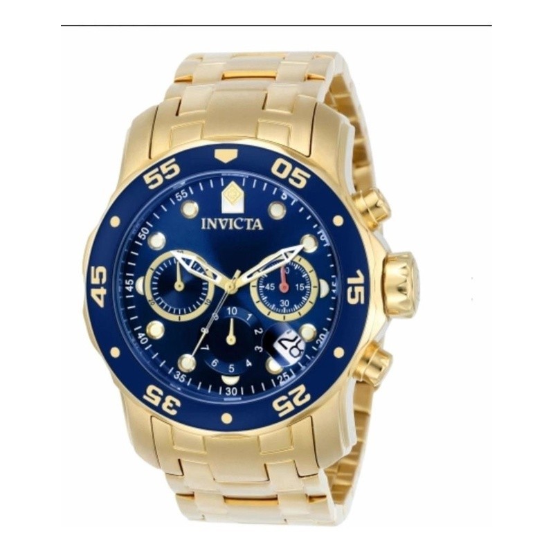 Relogio invicta Pro Diver 0073 Banhado a ouro 18k | Shopee Brasil