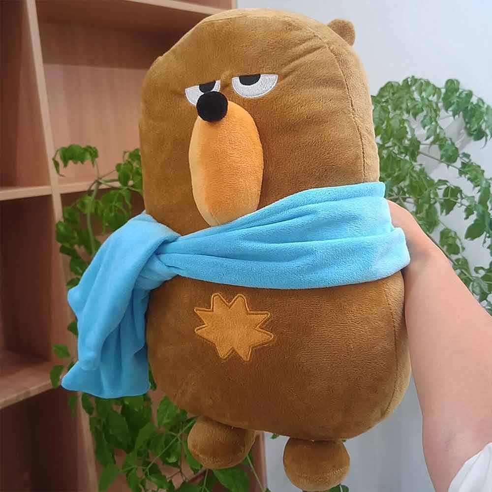Duolingo Falstaff Bear Plush Duolingo Cartoon Character Soft Stuffed ...