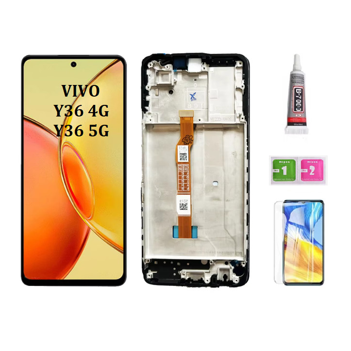 Para VIVO Y36 4G 5G V2247 V2248 Display LCD Com Quadro Montagem Da Tela ...