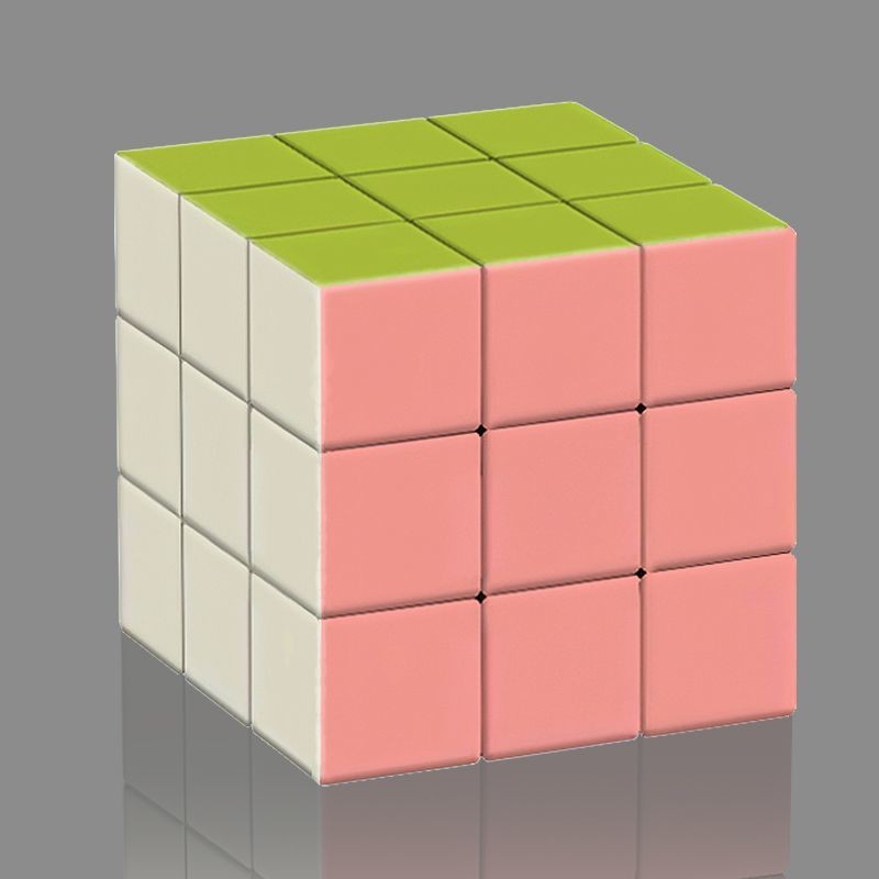 Macaron Morandi Cores Criativo de terceira ordem Cubo de Rubik para ...