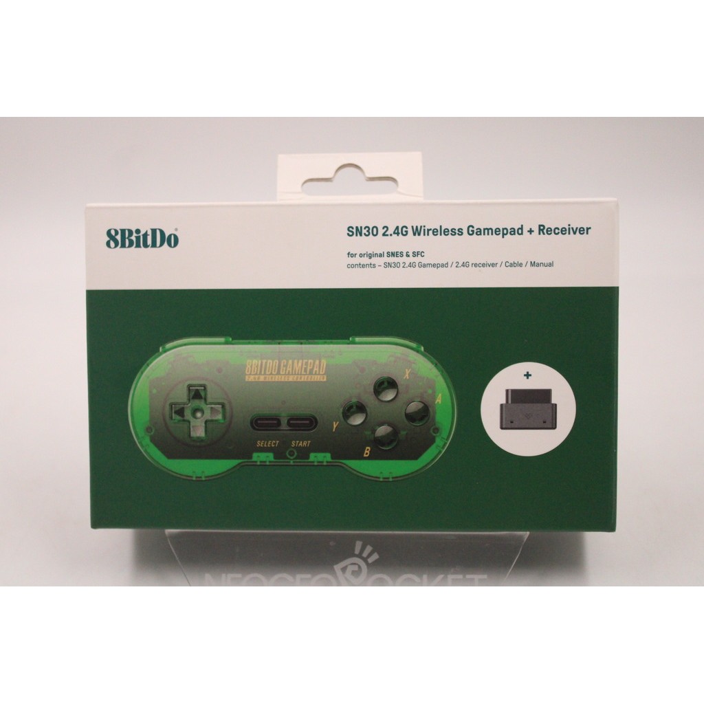 CONTROLE SUPER NINTENDO 8BITDO SEM FIO SN30 2.4G JADE 3 Shopee Brasil