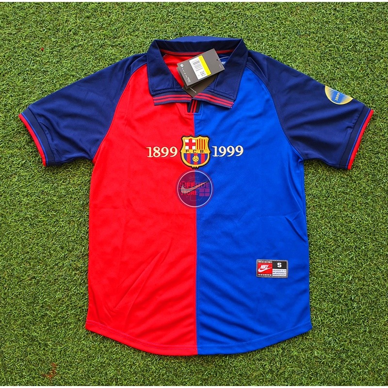 Retro Barcelona 1899-1999 Barca Camisa Vintage Jersey Kit De ...