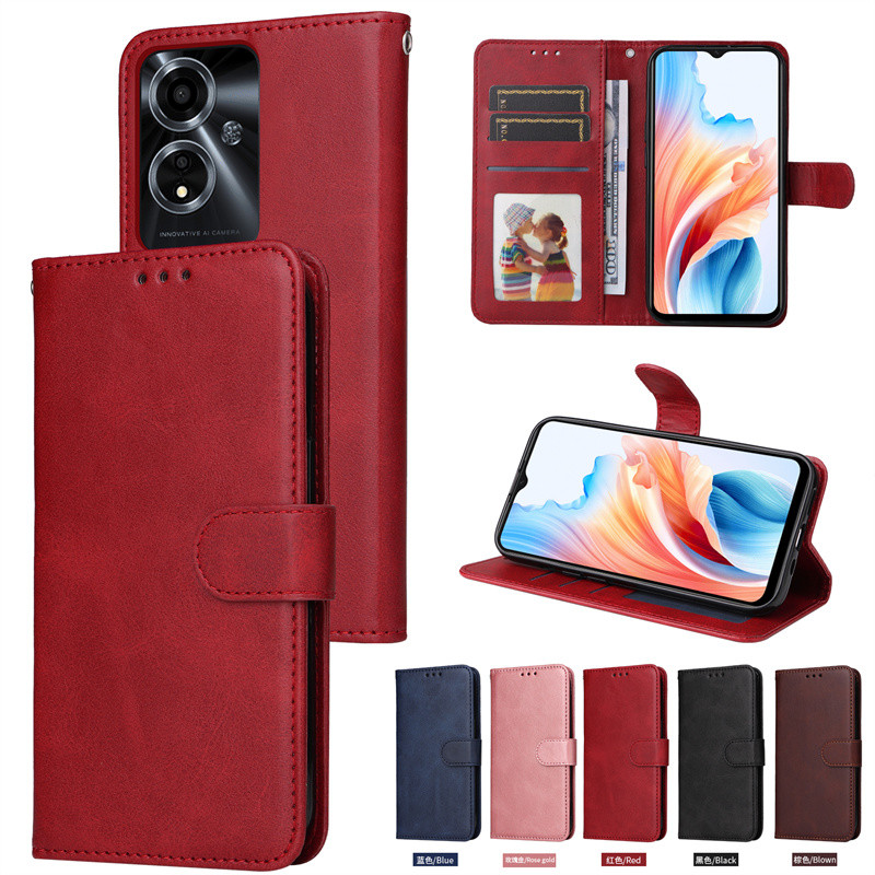 Capa De Couro Para Oppo Realme P2 Gt Neo6 6t 6se Gt6 Reno 12f 12 Fs F27