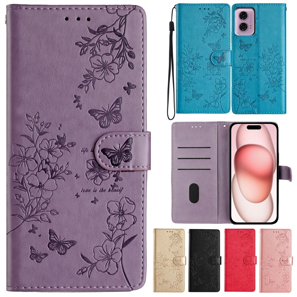Capa De Couro Com Gofragem De Carteira Para Samsung Galaxy A05 A05S A15 A25 A35 A55 A14 A24 4G ...
