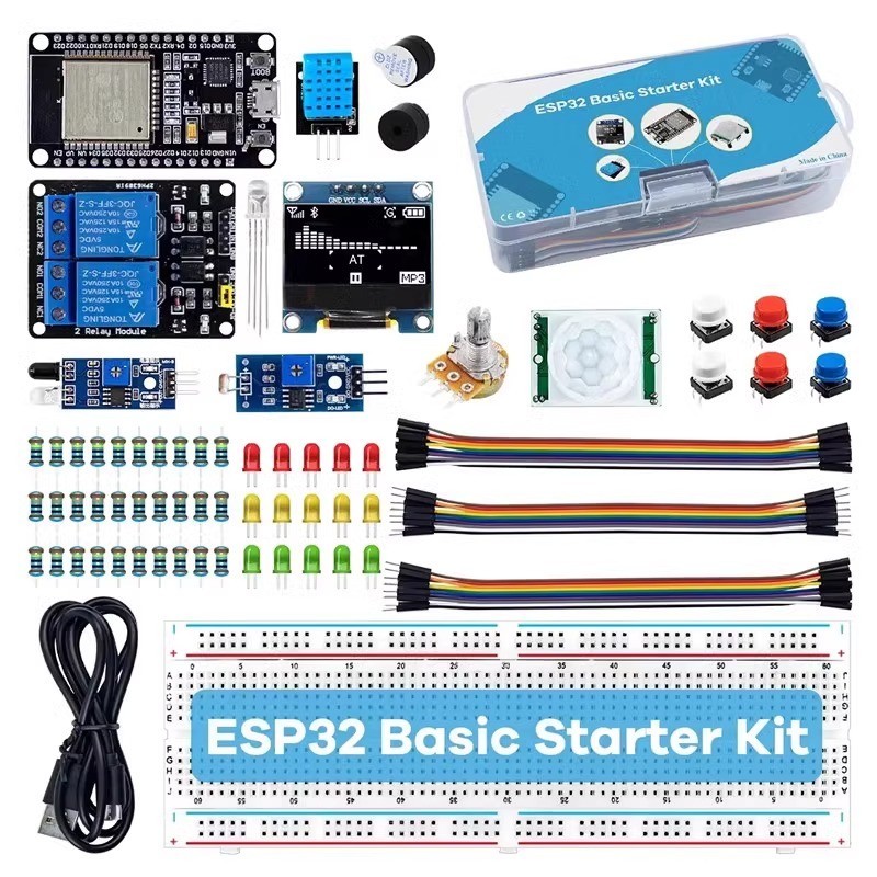 Conjunto Do Kit Inicial Do Módulo Esp32 Para O Módulo Esp32 Esp 32s Wifi Shopee Brasil