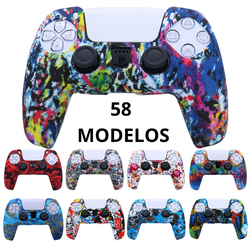 Capa Personalizada de Silicone Para Controle de Ps5 Dualsense ( 58 ...