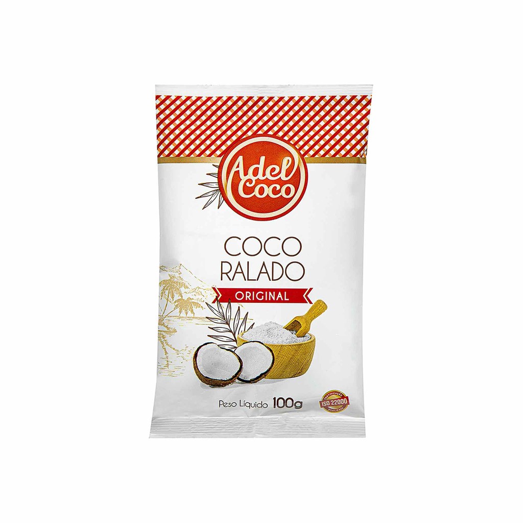 Coco Ralado Original Adel Coco 100g | Shopee Brasil