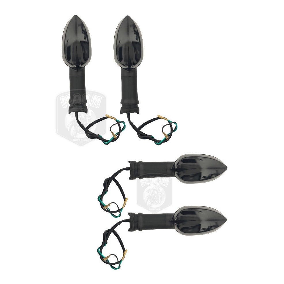 4 Seta Pisca Para Moto Xtz 150 Crosser Lente Fume Gvs Lampad | Shopee ...