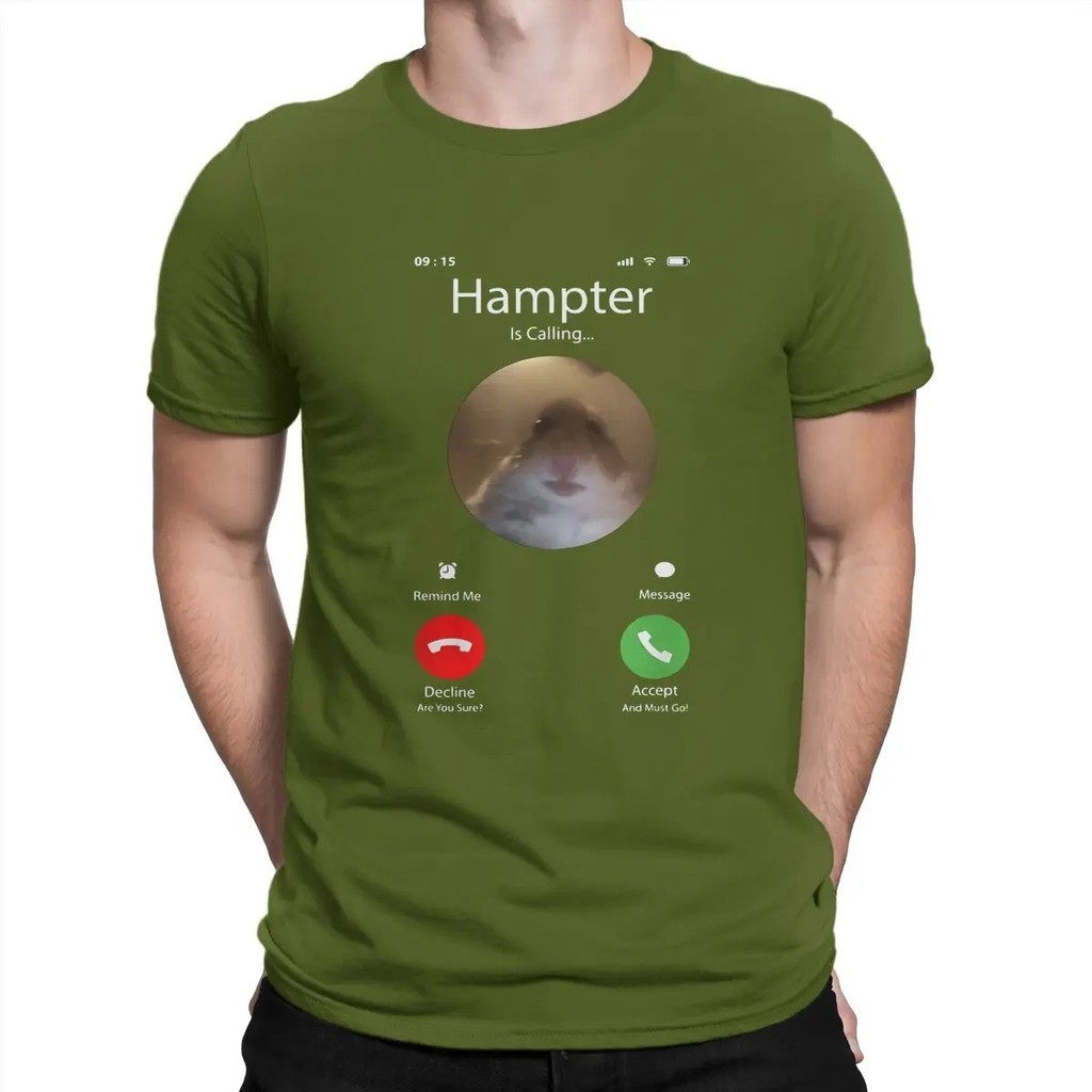 Camiseta câmera frontal Meme Dank Chamada Hamster Individualidade ...
