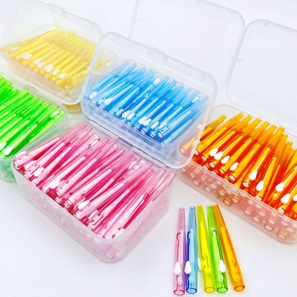 Escova Interdental Fina Entre Goma Dentária 60 Contagem 0,6-1,5mm ...