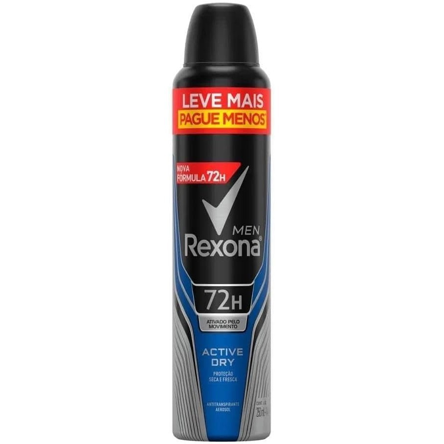 Antitranspirante Rexona Active Dry Men 250 ml | Shopee Brasil