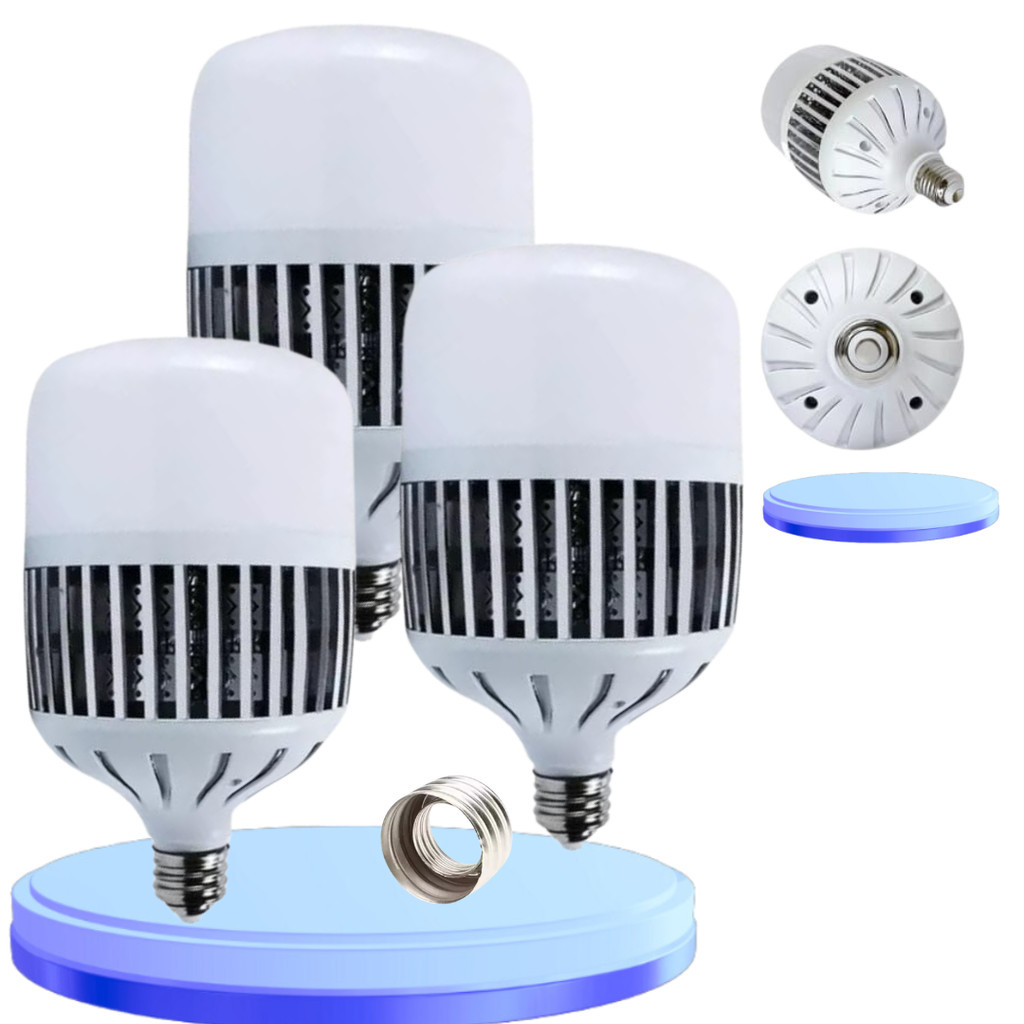 Kit 5 Lâmpada Led Bulbo Alta Potência 150W E27/E40 Branco Frio 6500k Bivolt 110v-220V | Shopee ...