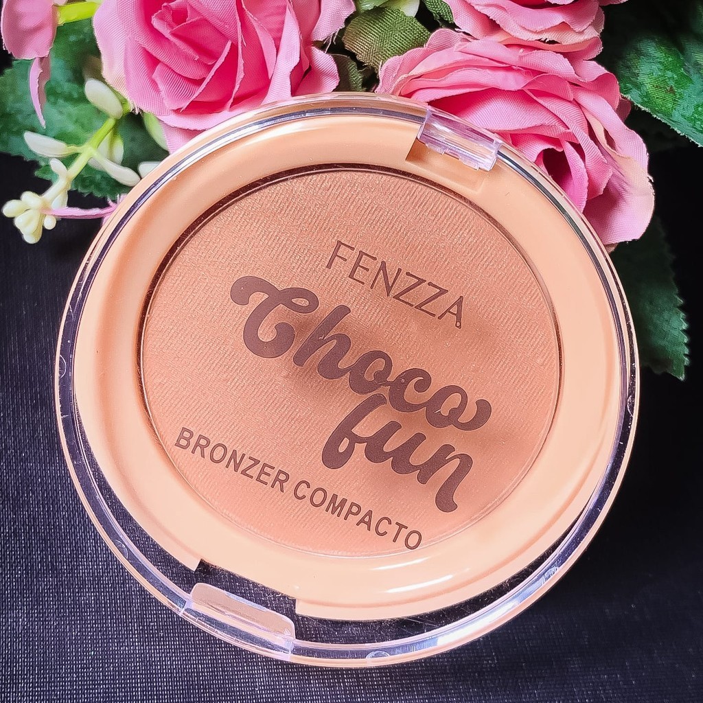 BRONZER COMPACTO CHOCO FUN - FENZZA - 4,5ml | Shopee Brasil
