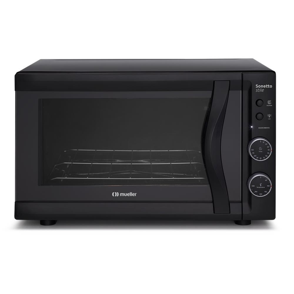 Forno Elétrico Mueller Sonetto 44L 127v Preto Fosco | Shopee Brasil