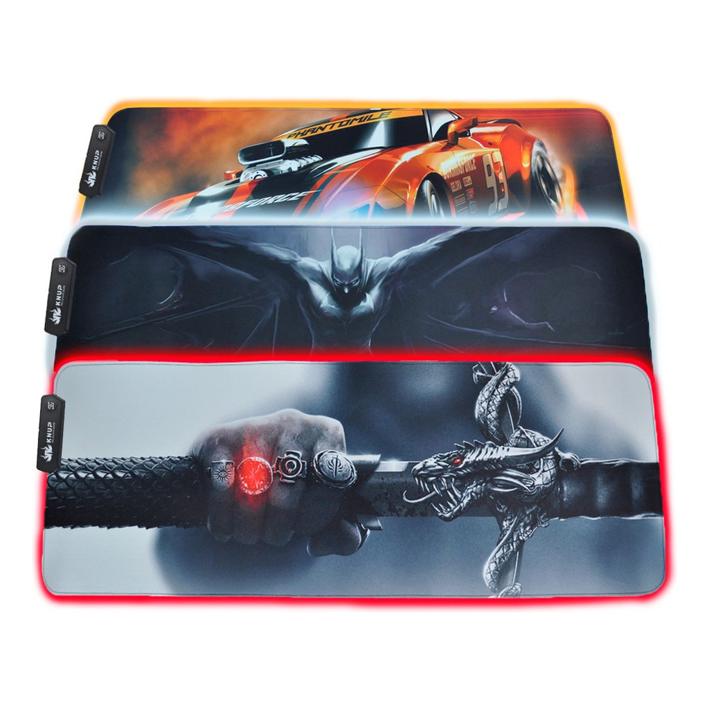 Mouse Pad Gamer Iluminado Led Rgb Xg 7 Modos De Iluminação | Shopee Brasil