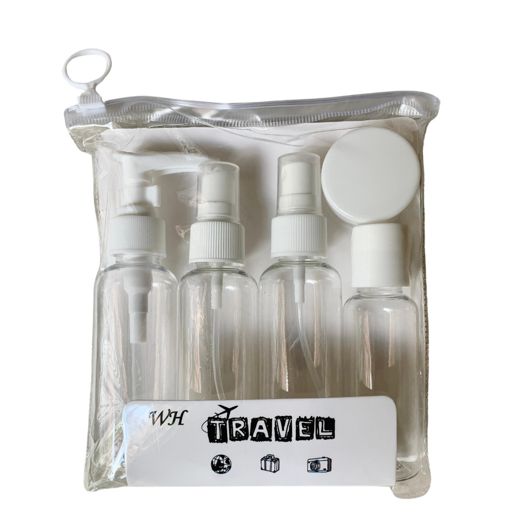 Kit Frascos Para Viagen c/5 Travel Cores Sortidas - IM | Shopee Brasil