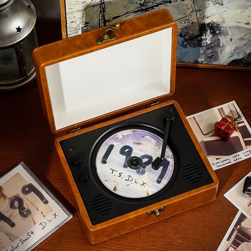 Cd Player Retro CD Player portátil ouvir álbum CD disco Player ...